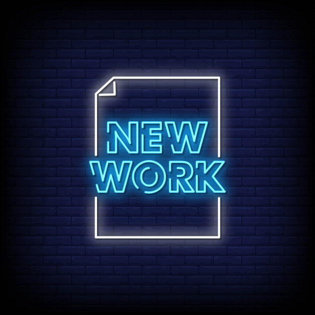 New Work Neon Sign — make neon sign