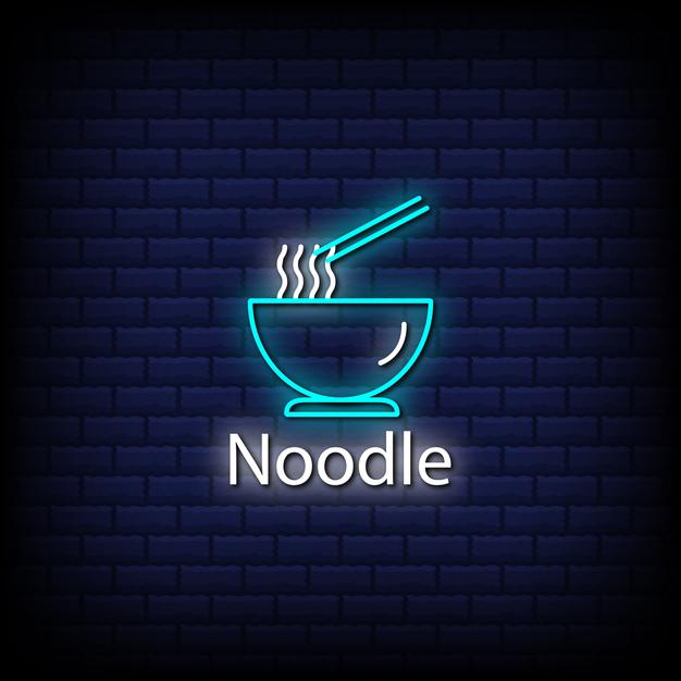 Noodle Neon Sign — make neon sign