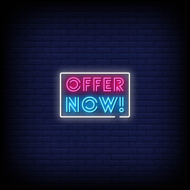 Offer Now Neon Sign - Pink Neon Sign — make neon sign