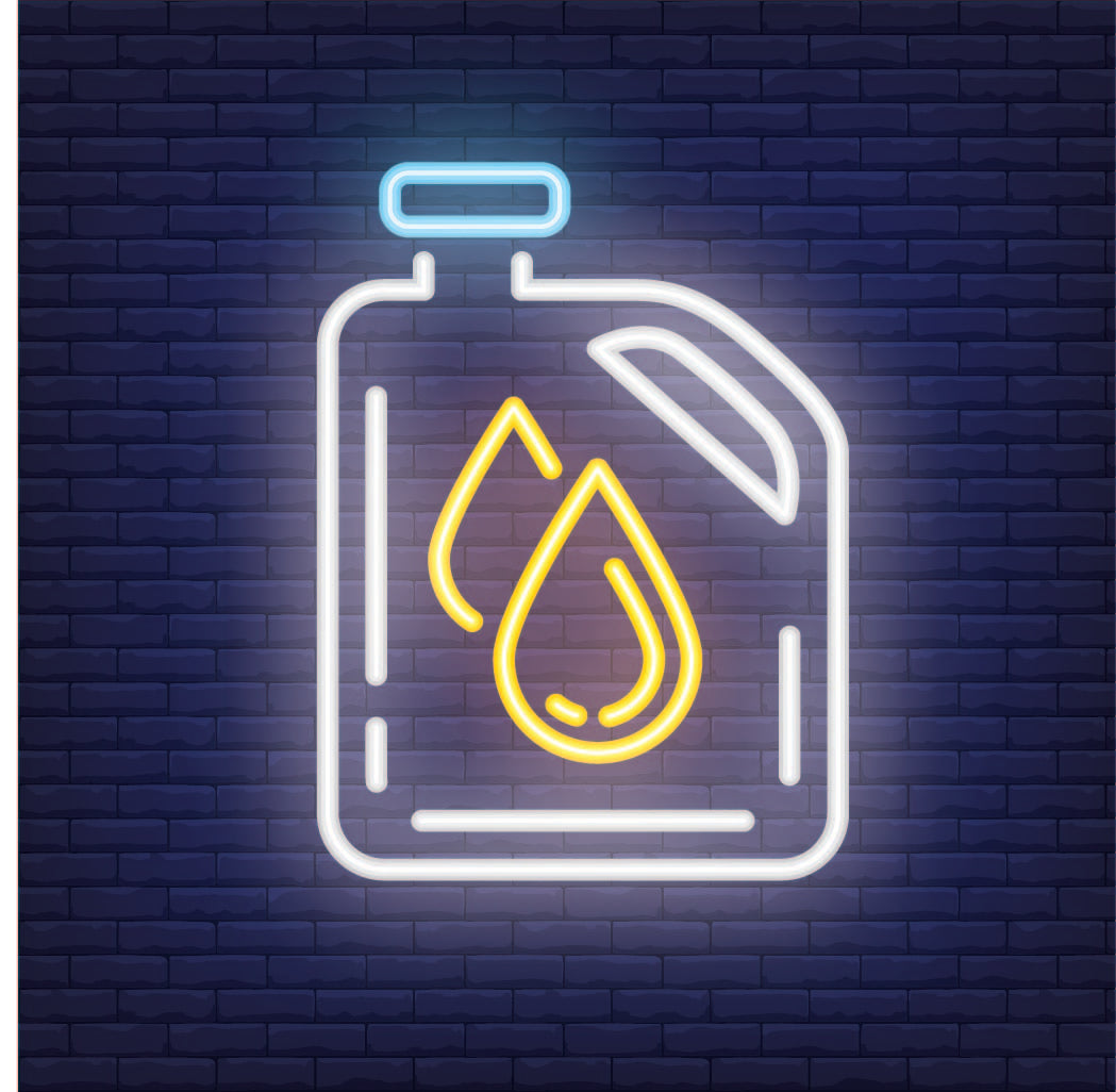 Oil Canister Neon Sign — make neon sign