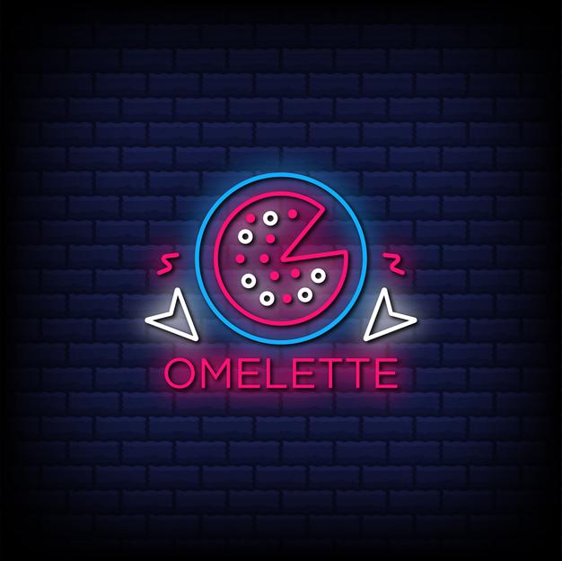 Omelette Neon Sign — make neon sign