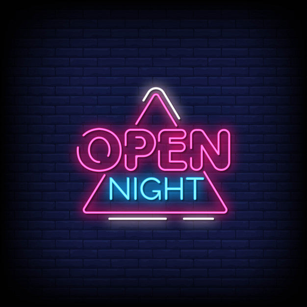 Open Night Neon Sign Perfect For Shop & Store — make neon sign