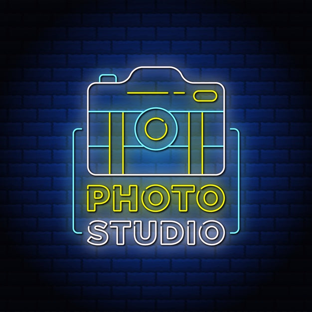 Photo Studio Neon Sign Perfect For Business Environment — make neon sign