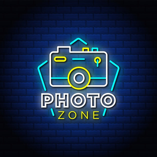 Photo Zone Neon Sign Perfect For studio — make neon sign