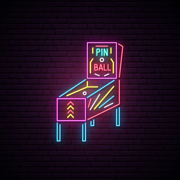 Pin Ball Machine Neon Sign — make neon sign