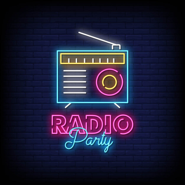 Radio Party Neon Sign — make neon sign
