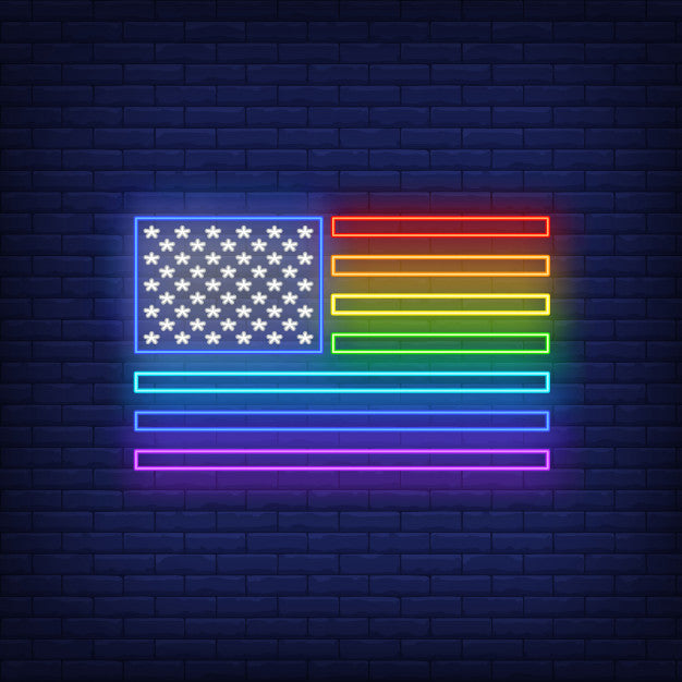 Rainbow Flag Neon Sign — make neon sign