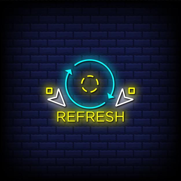 Refresh Neon Sign — make neon sign