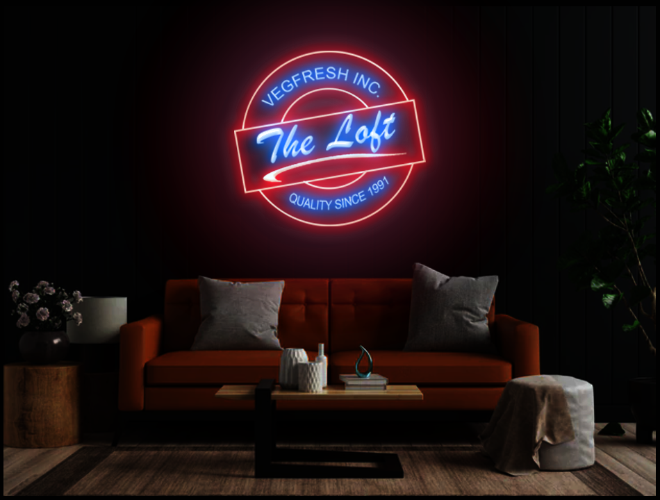 The Loft Neon Sign 36x33 inches — make neon sign