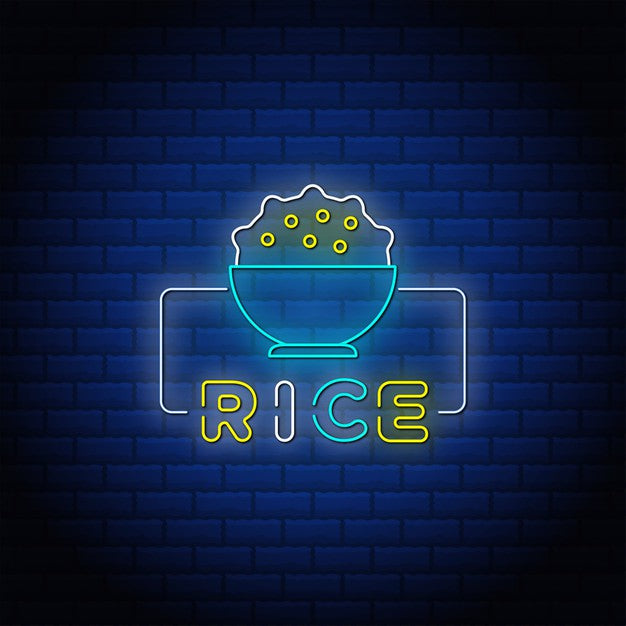 Rice Neon Sign — make neon sign