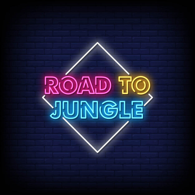 Road To Jungle Neon Sign — make neon sign