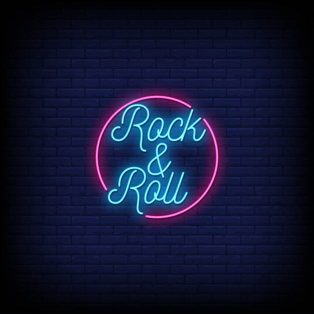 Rock And Roll Neon Sign — make neon sign