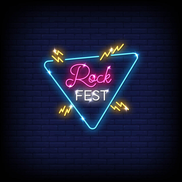 Rock Festival Neon Sign — make neon sign