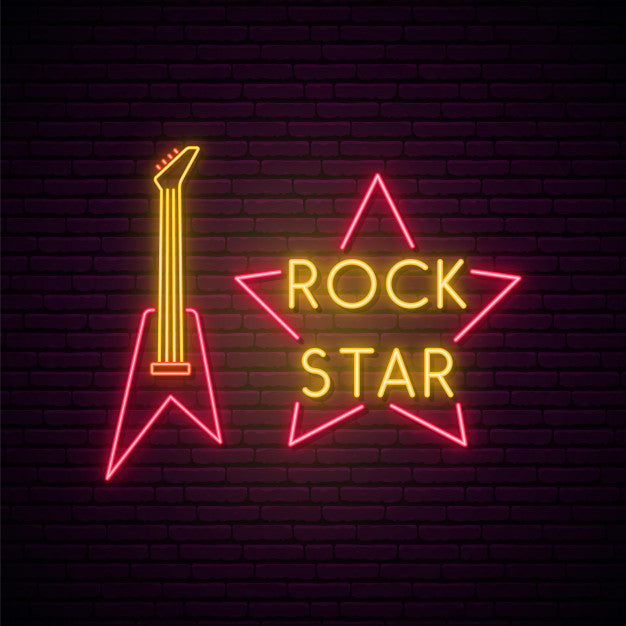 Rock Music Neon Sign — make neon sign