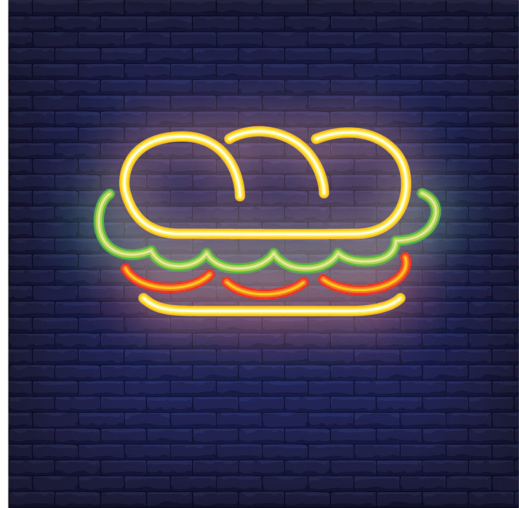 Sandwich Neon Sign — make neon sign