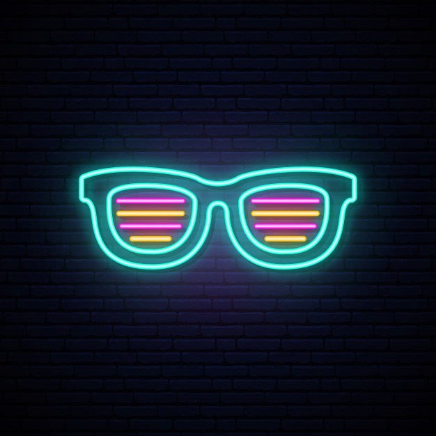 Shutter Shades Sunglasses Neon Sign — make neon sign