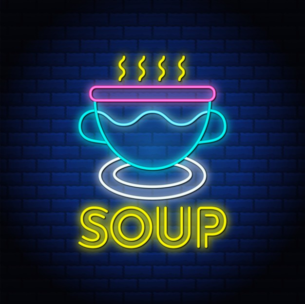 Soup Neon Sign — make neon sign