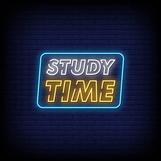 Study Time Neon Sign — make neon sign