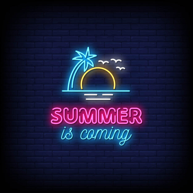 Summer Is Coming Neon Sign - Pink Neon Sign — make neon sign
