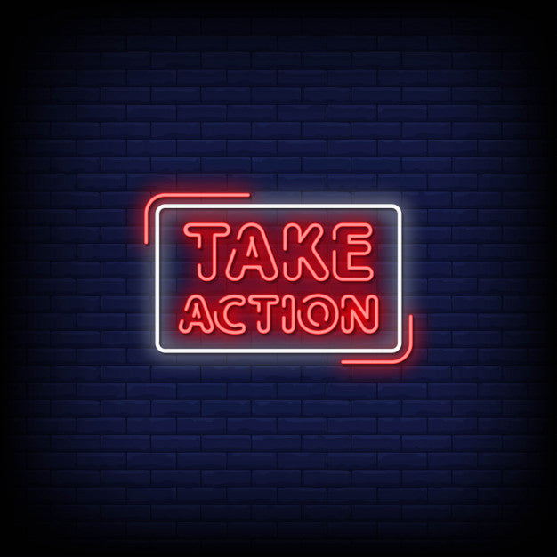 Take Action Neon Sign — make neon sign