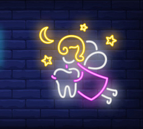 Tooth fairy neon Sign — make neon sign