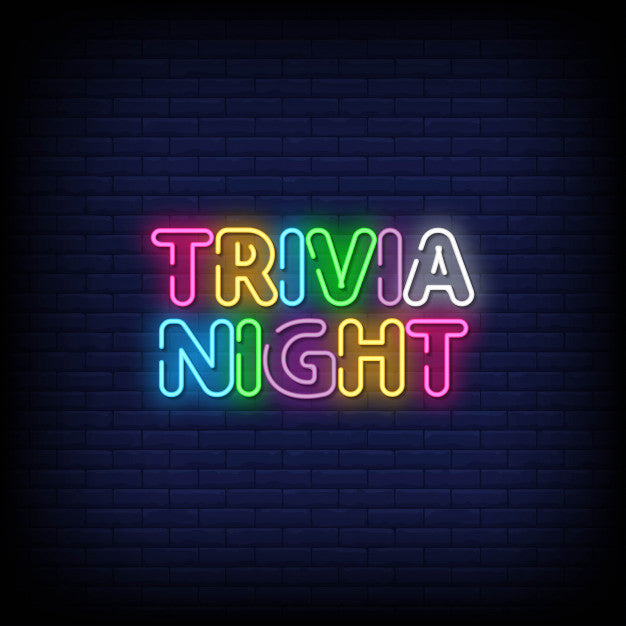 Trivia Night Neon Sign — make neon sign