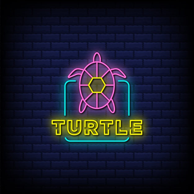 Turtle Neon Sign — make neon sign