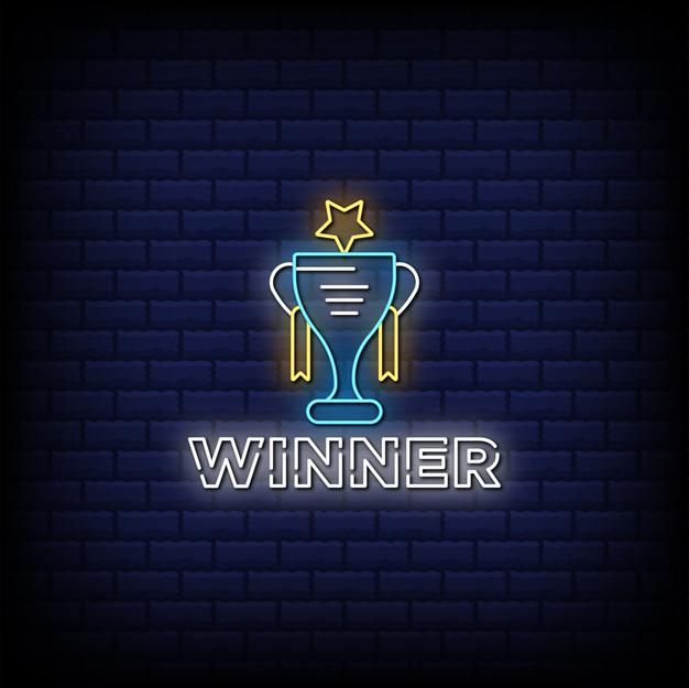 Winner Trophy Neon Sign — make neon sign