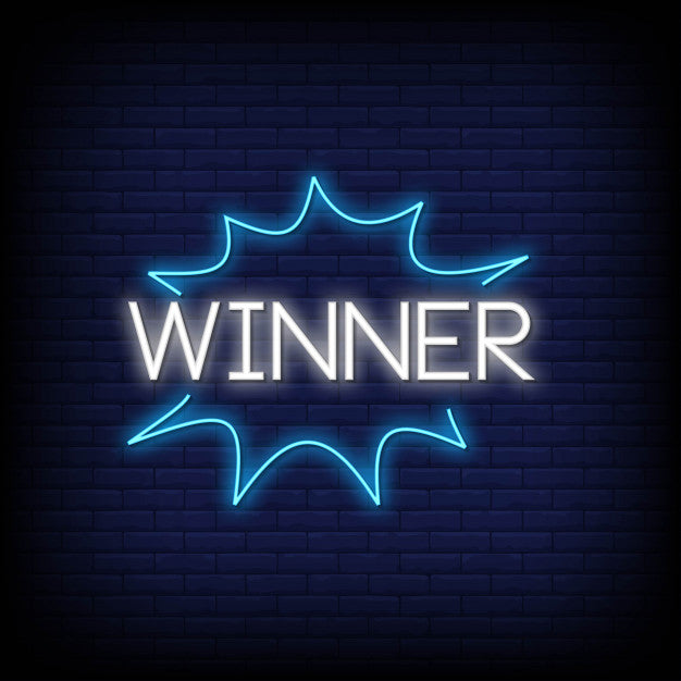 Winner Neon Sign — make neon sign