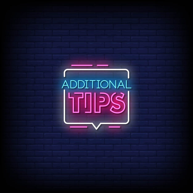 Additional Tips Neon Sign — make neon sign