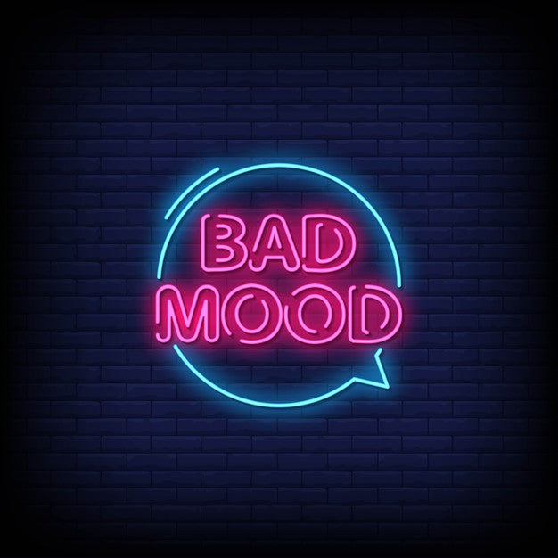 Bad Mood Neon Sign — make neon sign