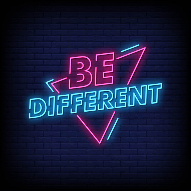 Be Different Neon Sign — make neon sign