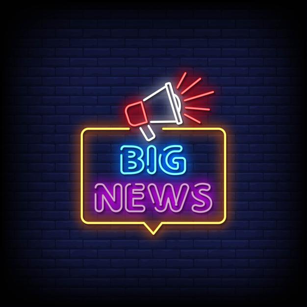 Big News Neon Sign — make neon sign
