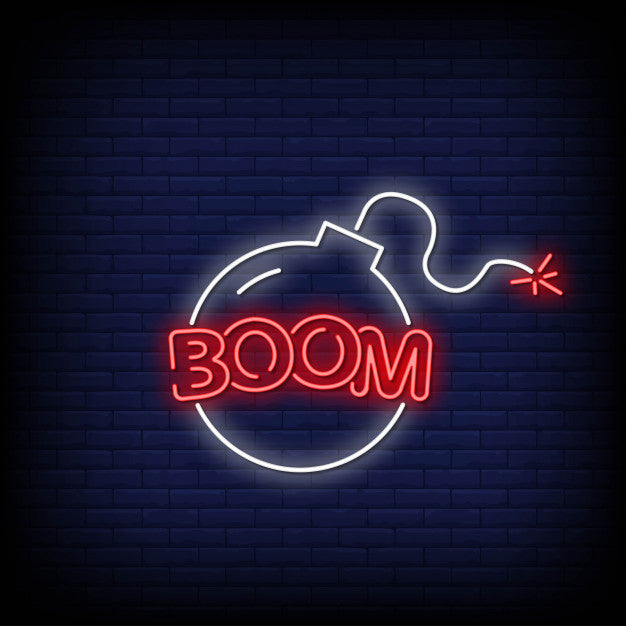 Boom Neon Sign — make neon sign