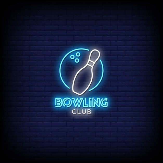 Bowling Club Neon Sign — make neon sign