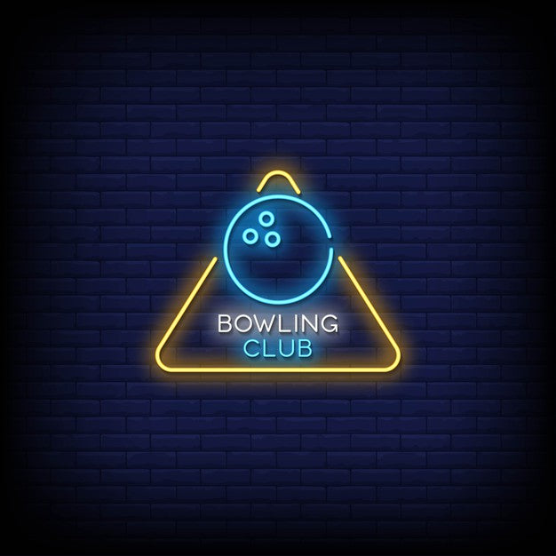 Bowling Club Neon Sign — make neon sign