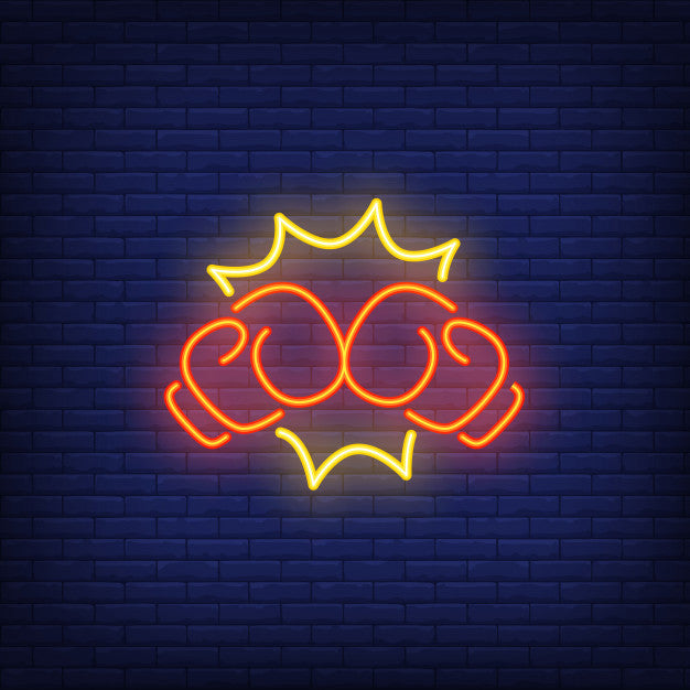 Boxing Punch Neon Sign — make neon sign