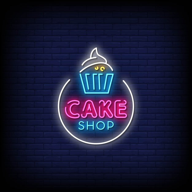 Cake Shop Neon Sign — make neon sign