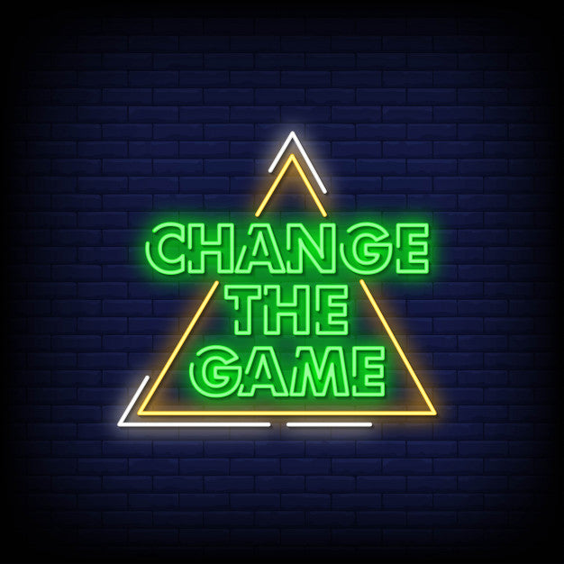Change The Game Neon Sign — make neon sign