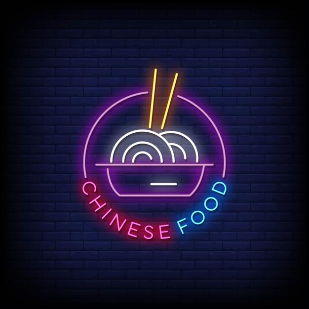 Neon Food Sign