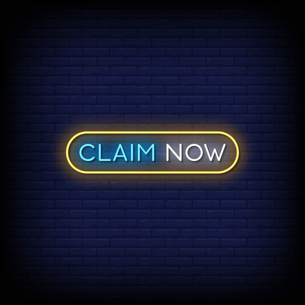 Claim Now Neon Sign — make neon sign
