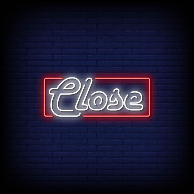 Close Neon Sign Perfect for Businesses & Events — make neon sign
