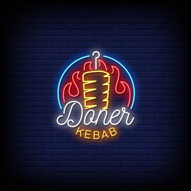 Doner Kebab Neon Sign — make neon sign