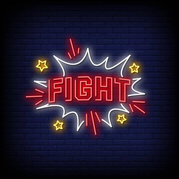 Fight Neon Sign — make neon sign