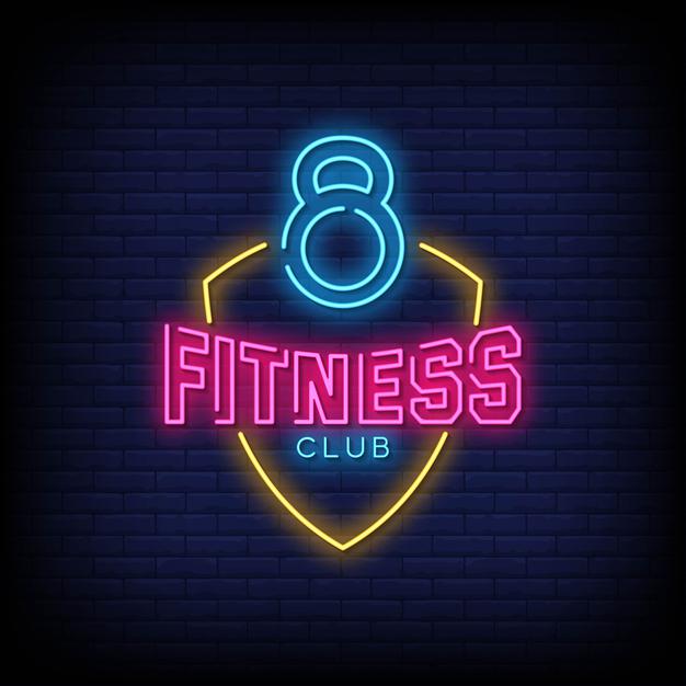 Fitness Club Neon Sign — make neon sign