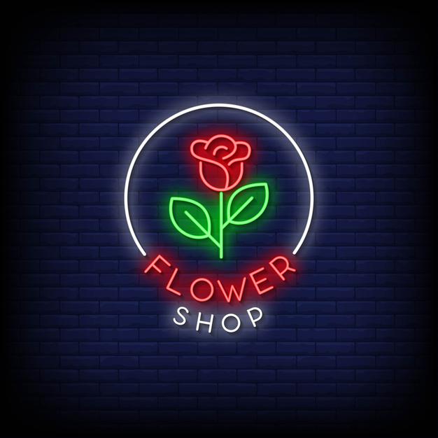 Flower Shop Neon Sign — make neon sign