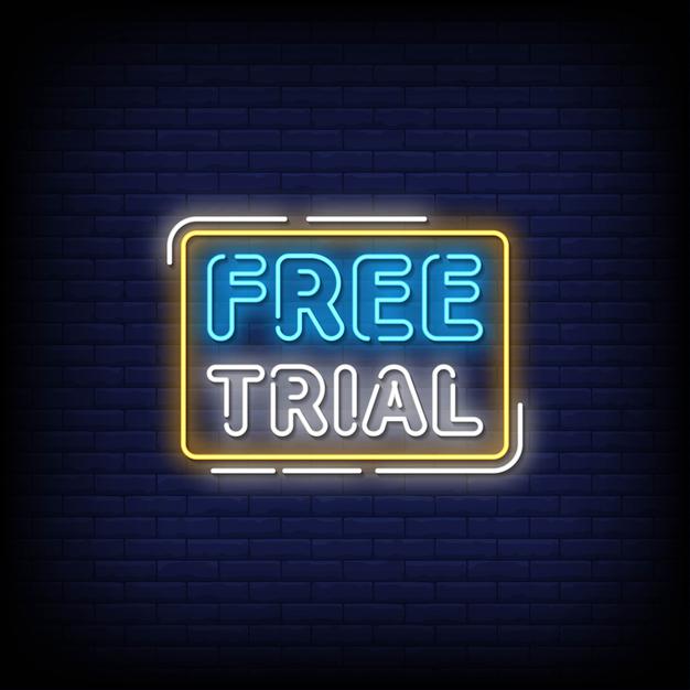 Free Trial Neon Sign — make neon sign