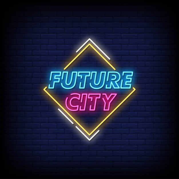 Future City Neon Sign Perfect For Business Environment — make neon sign