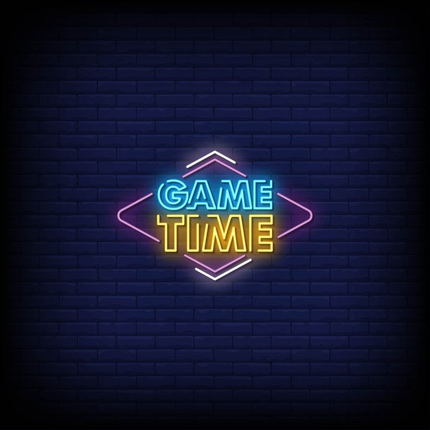 Game Time Neon Sign — make neon sign