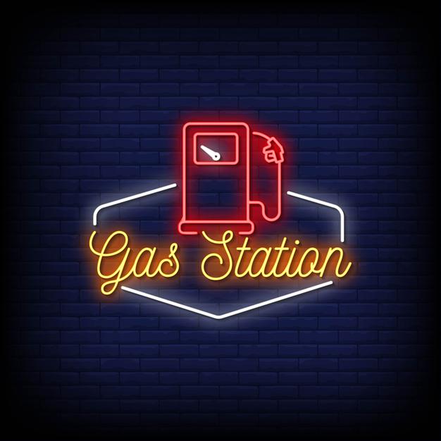 Gas Station Logo Neon Sign Perfect For Business Environment — make neon ...